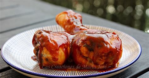 Muslos De Pollo En Salsa Barbacoa ~ Las Creaciones De María José