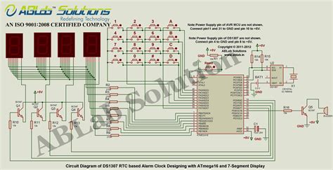 digital clock circuit without microcontroller pcb