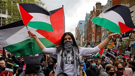 Thousands In Pro Palestinian Protests In London Madrid