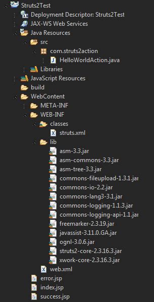 java status 404 in struts2 web application stack