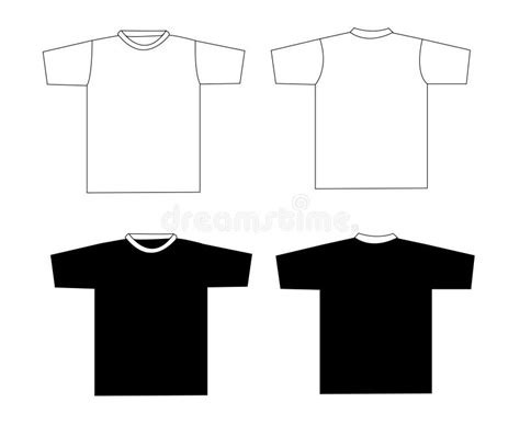 Blank Shirt Template Front And Back