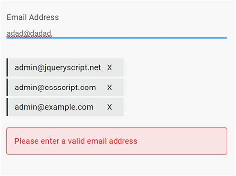 multiple email input field in jquery multi emails free jquery plugins