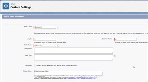 custom settings in salesforce how to create custom setting