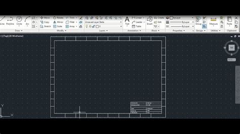 autocad drawing template format