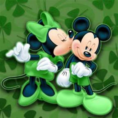 St Patricks Day Kiss Disney Kiss Mickey Mouse And Friends Minnie