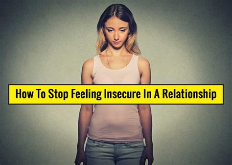 How To Stop Feeling Insecure In A Relationship 4 Ways Revive Zone