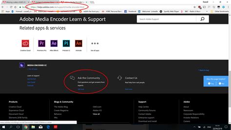 missing codecs h265 hevc in adobe media encoder adobe support