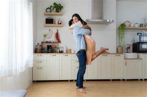 Premium Photo Happy Loving Young Couple Dancing Romantic Dance On