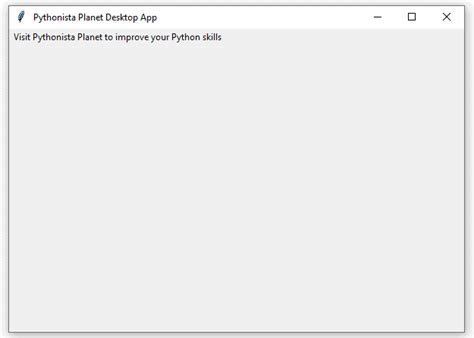 how to create a desktop application using python