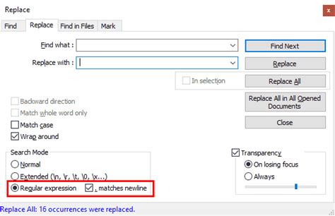 notepad find and replace tab mahasurfer