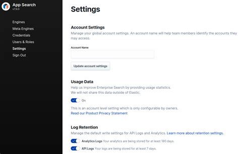 log settings guide elastic app search documentation [7