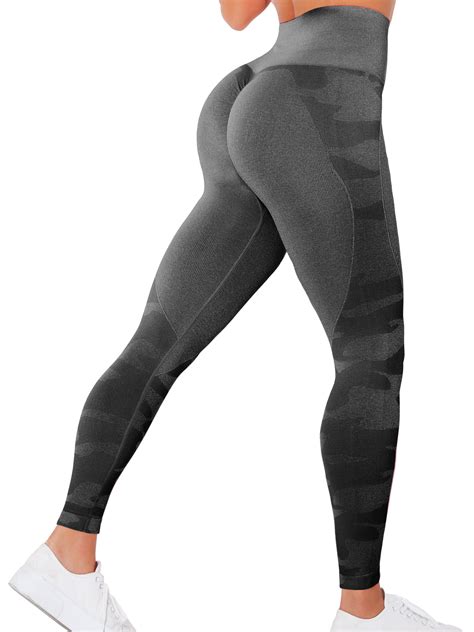 Qric Women Seamless High Waist Leggings Compression Tummy Control Butt