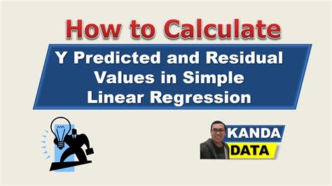 how to calculate y predicted and residual values in simple linear