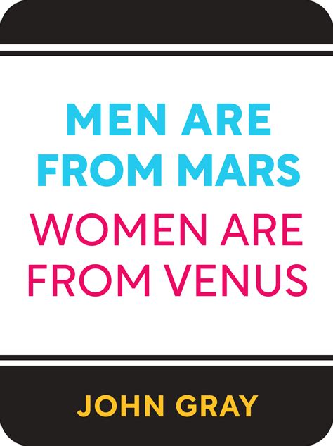 Men Are From Mars Women Are From Venus Book Summary By John Gray