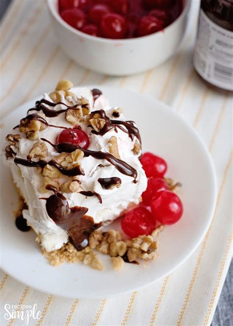 No Bake Banana Split Dessert Recipe Recipes Simple