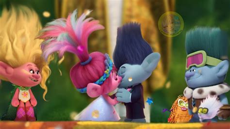 Trolls 3 Band Together Kiss Branch And Poppys Wedding Youtube