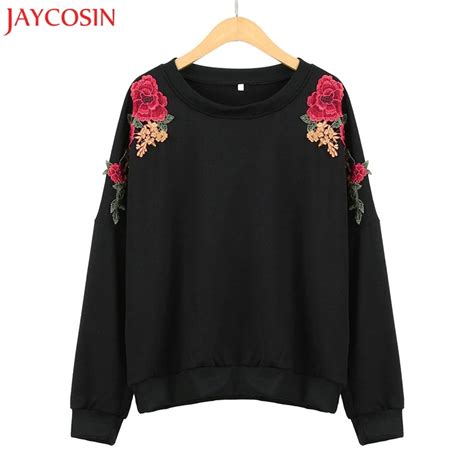 Buy Jaycosin 2017 Autumn Casual Floral Embroidery