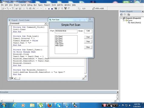 simple port scan free source code tutorials and articles