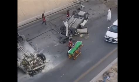 Video Of Car Falling Off Bridge In Riyadh Sparks Outrage