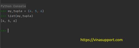 so sánh kiểu dữ liệu list và tuple trên python vinasupport