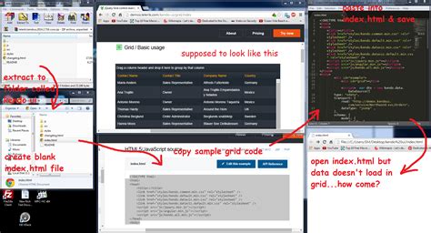 kendo ui basic grid not working showing stack overflow