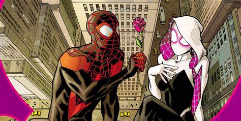 Spider Gwen And Miles Moraless Mutual Spidey Crush Is Now Canon Inverse