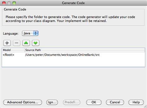 how to perform code engineering with vp uml and eclipse on mac os x