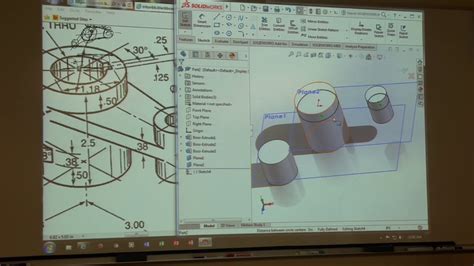 solidworks adding the ribs to part 4 of 24 youtube
