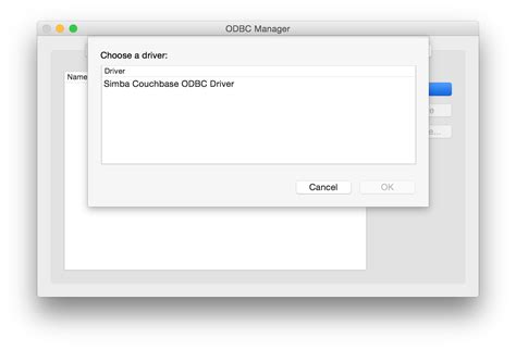 using the couchbase odbc driver with microsoft excel the