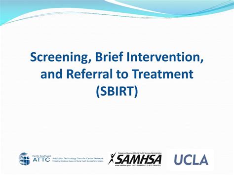 Ppt Screening Brief Intervention And Referral To Treatment Sbirt