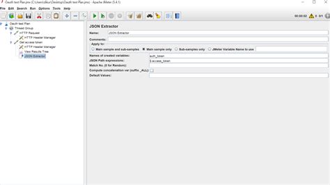 azure load testing series accessing bearer token in jmeter using json
