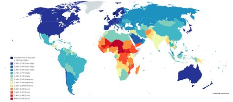 Human Development Index 2021 2022 R Mapporn