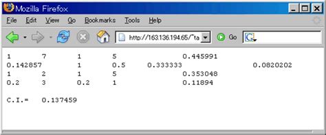 usage calculation software weights of ahp analytic hierarchy process