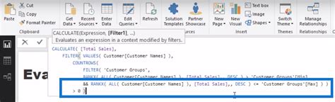 dynamically grouping customers by their ranking w rankx