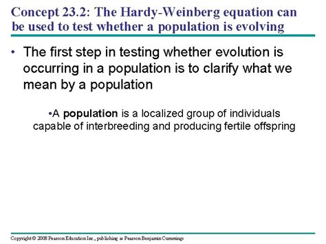 Ap Biology Chapter 23 The Evolution Of Populations