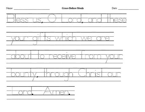 The Catholic Toolbox Grace Before Meals Prayer Activities