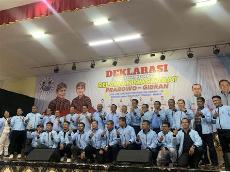 Cari Yang Lanjutkan Program Jokowi Relawan Martabat Dukung Prabowo Gibran