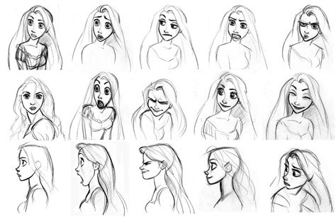 Disney Sketches Photo Rapunzel Sketch Tangled Concept Art Rapunzel