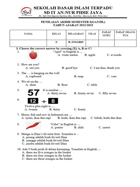 Soal Pas Ggris Pdf