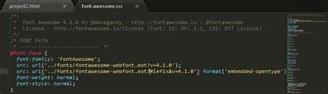 html how to include local file of font awesome 4 1 without using cdn