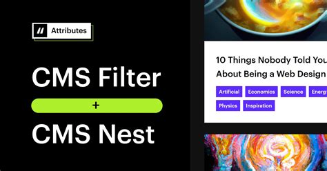 cms filter cms nest attributes