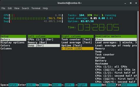 how to use htop to monitor linux system processes