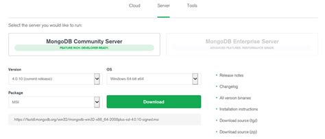setting up a mongodb server on windows vm in azure