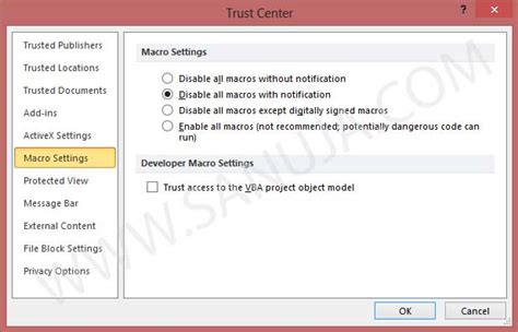macro settings greyed out excel 2013 enable or disable
