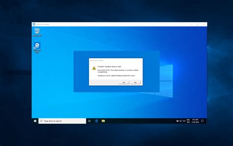 how to troubleshoot windows sandbox failed to start with error