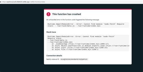 error cannot find module node fetch support netlify support forums