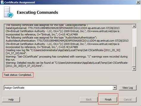 entrust ssl tls certificate installation instructions microsoft lync 2010