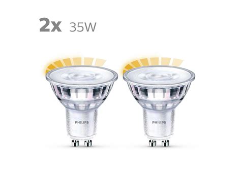 Philips Warmglow Led Spot Gu10 2 6w Dimbaar 2 Stuks Hubo