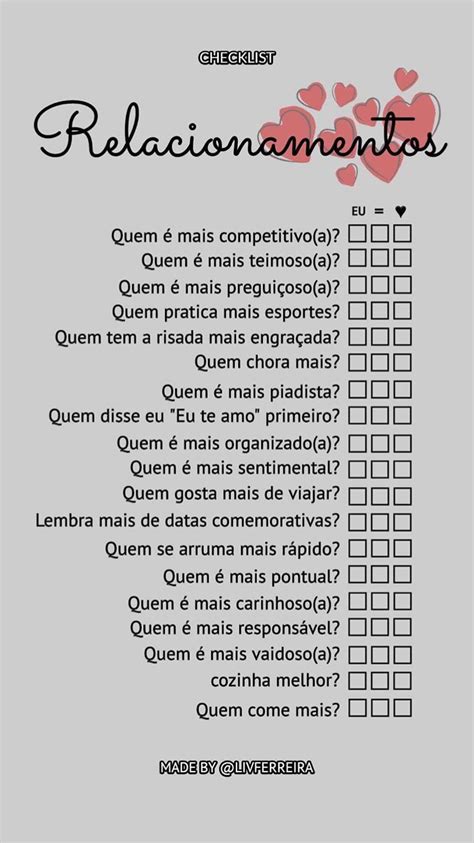 Pin De Katiellen Machado Em Templates Brincadeiras De Namorados
