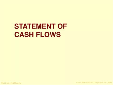 Ppt Statement Of Cash Flows Powerpoint Presentation Free Download